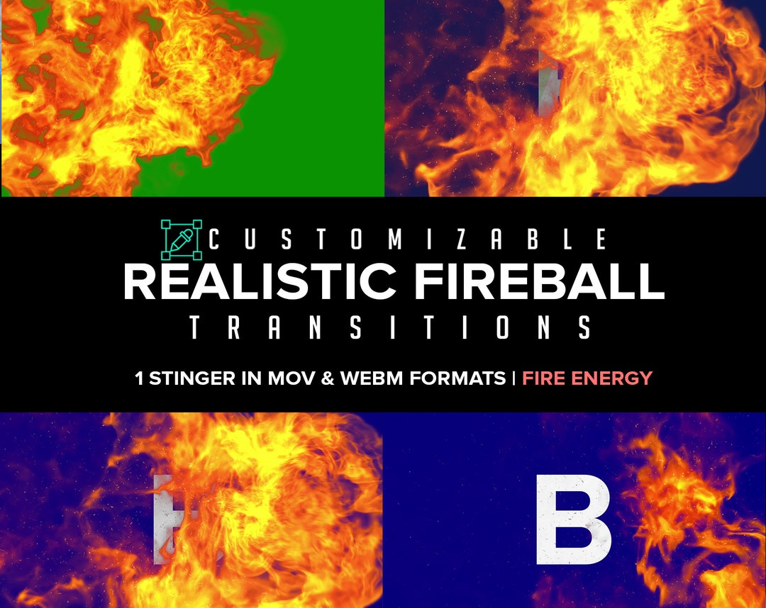 Realistic Fireball Explosion Stinger Transition for Twitch Gaming ...