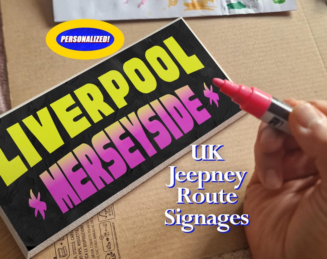 Philippine Jeepney Sign Liverpool Merseyside Hand Painted Gift, Home ...