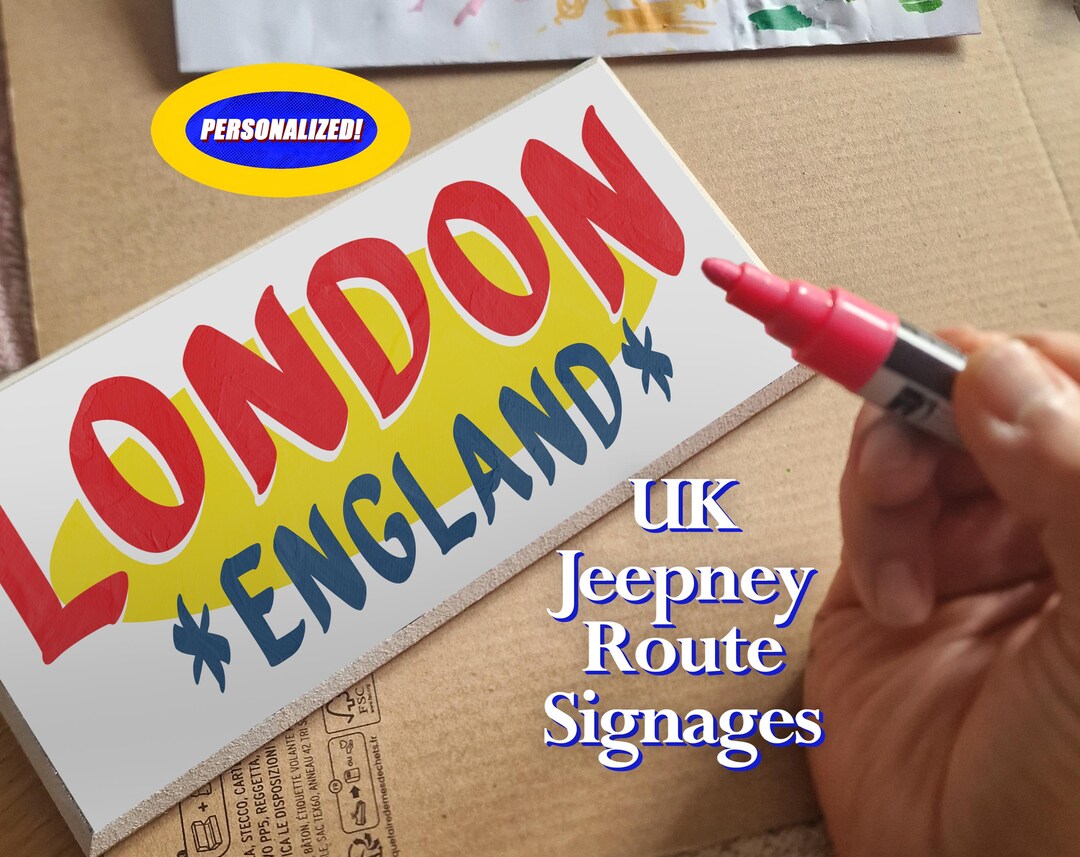 Philippine Jeepney Sign London England Hand Painted Gift, Home, Office ...