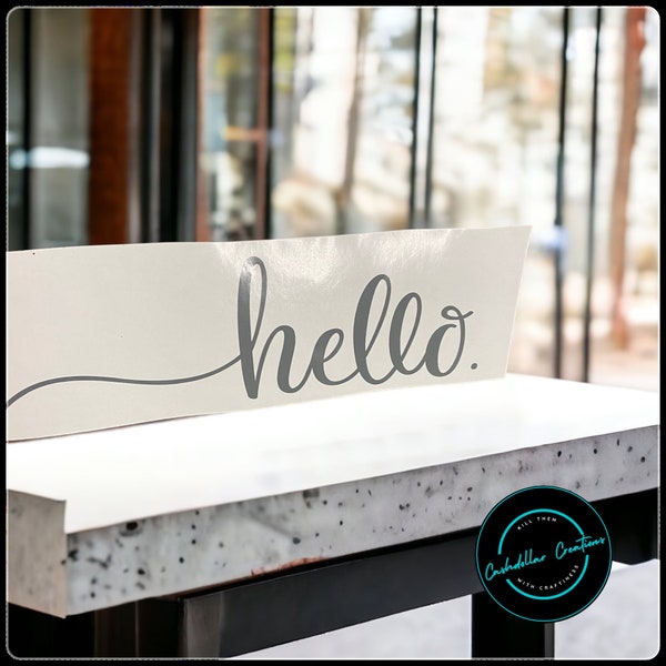 Hello Door Decal - Etsy