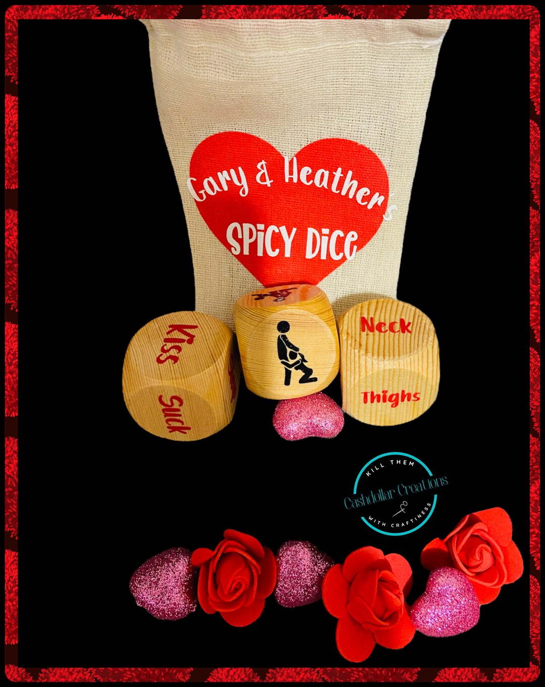 Naughty Dice Game for Couples, Valentines Day Gifts - Etsy
