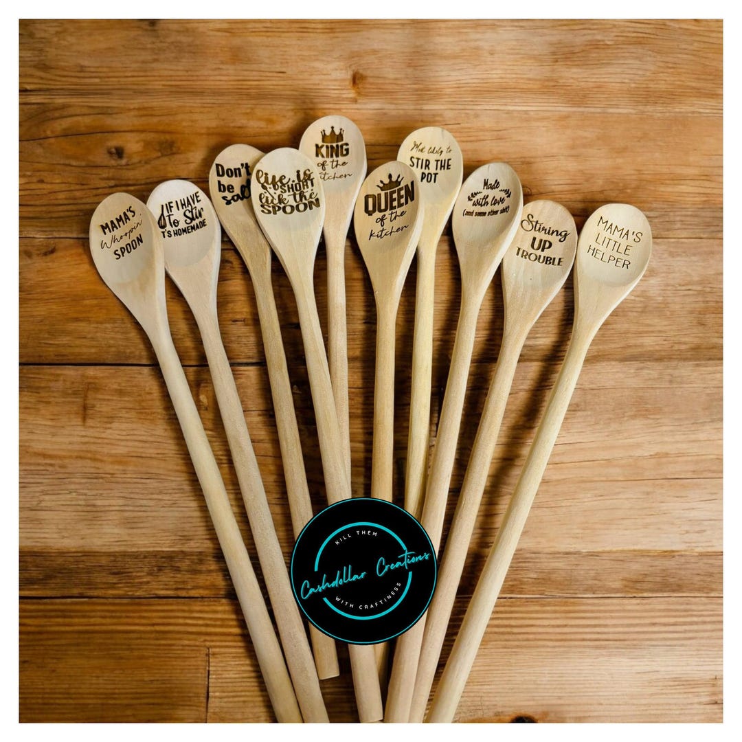Funny Engraved Wooden Spoon, Custom Cooking Spoon, Funny Housewarming ...