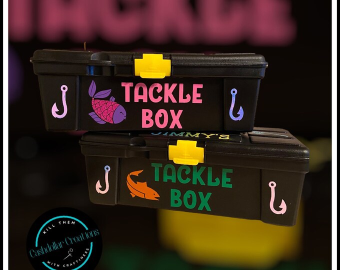 Personalized 2 Tray Fishing Tackle Box Free Shipping - Etsy