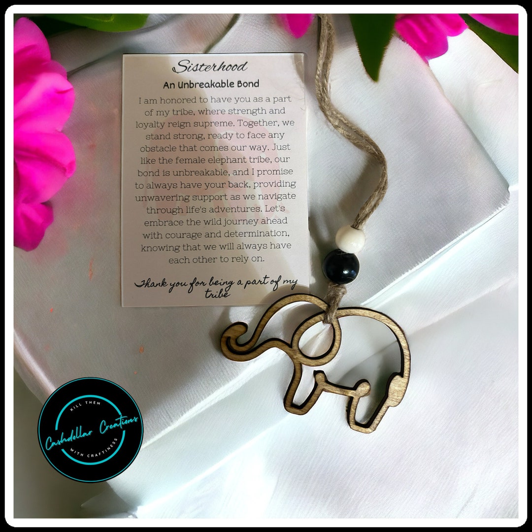 Elephant Friendship Ornament, Sisterhood Ornament, Best Friend Gift ...