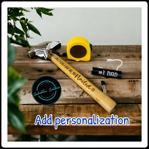 Personalized 3-piece Tool Gift Set, Custom Gift Set for Dad, Father's ...