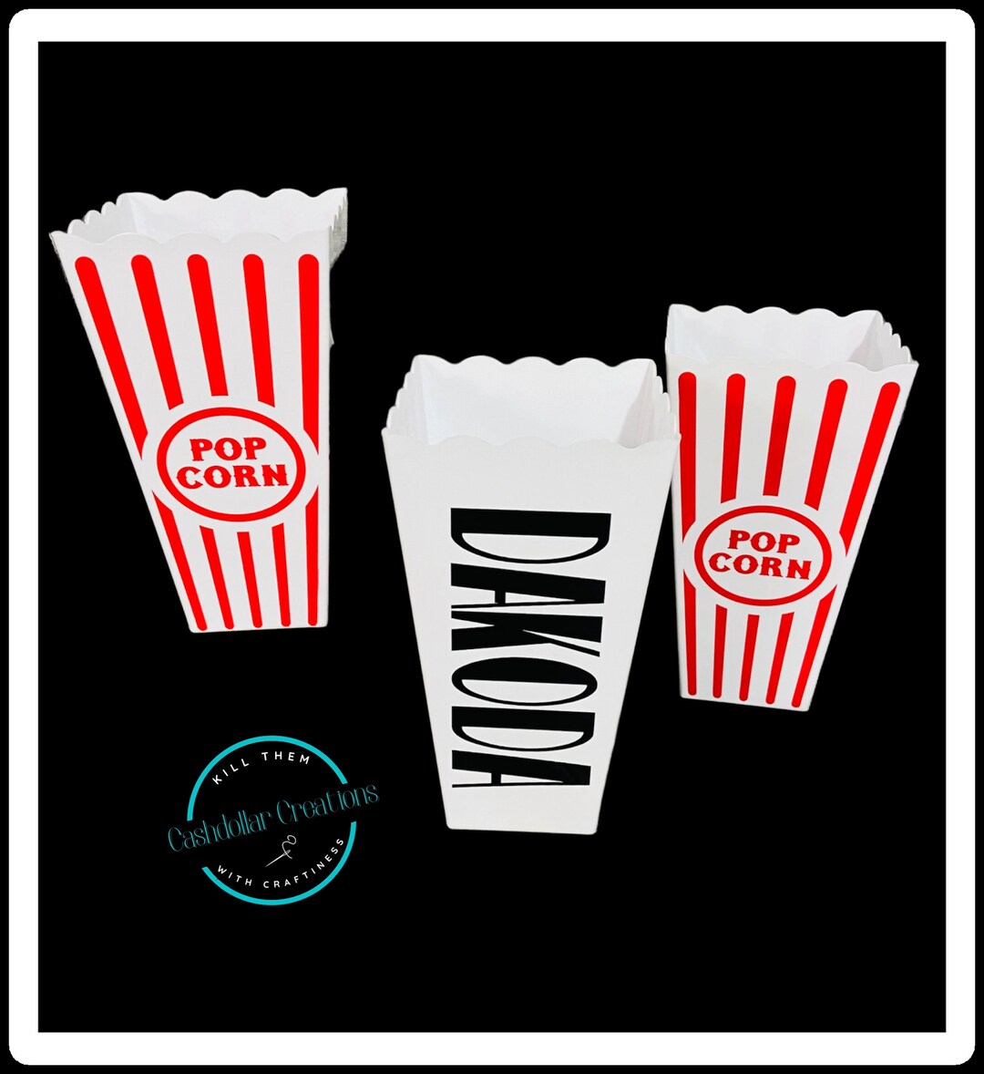 Personalized Individual Popcorn Bucket, Small Popcorn Bucket, Family ...