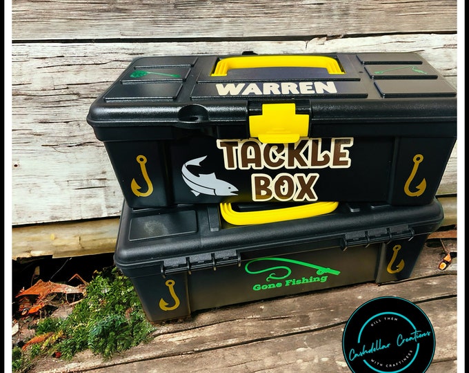 Personalized Kids Fishing Tackle Box: Custom Children's Carry Case - Etsy