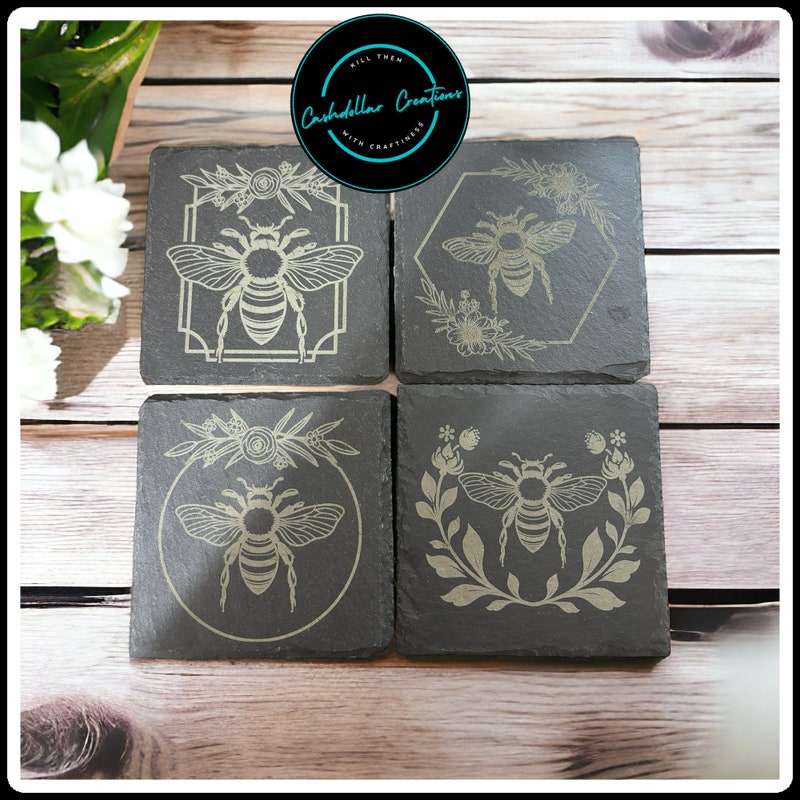 Bee Coasters - Etsy