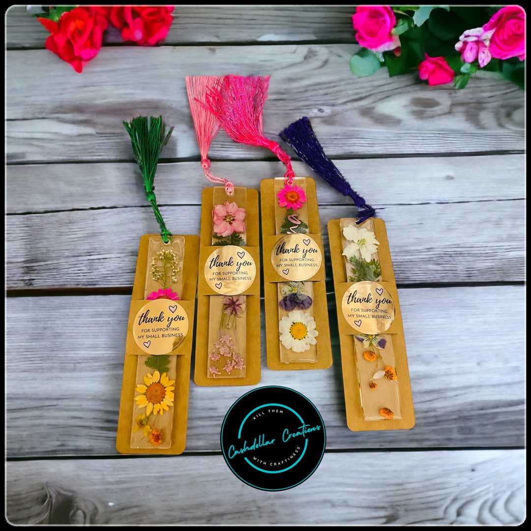 Pressed Flower Bookmark, Personalized Bookmark, Handmade Flower ...