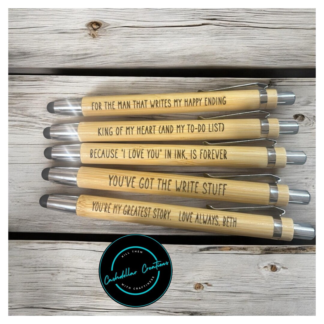 Love Pen Set, Custom Wooden Pen Set, Engraved Pens, Valentines Day Gift ...