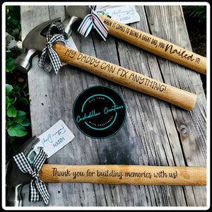 Personalized Engraved Hammer, Custom Tools for Dad, Father's Day Gift ...