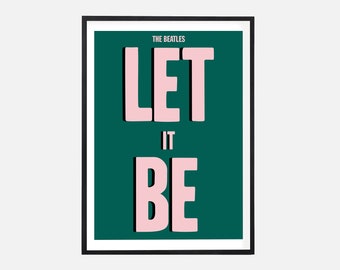 Let It Be Beatles | Etsy