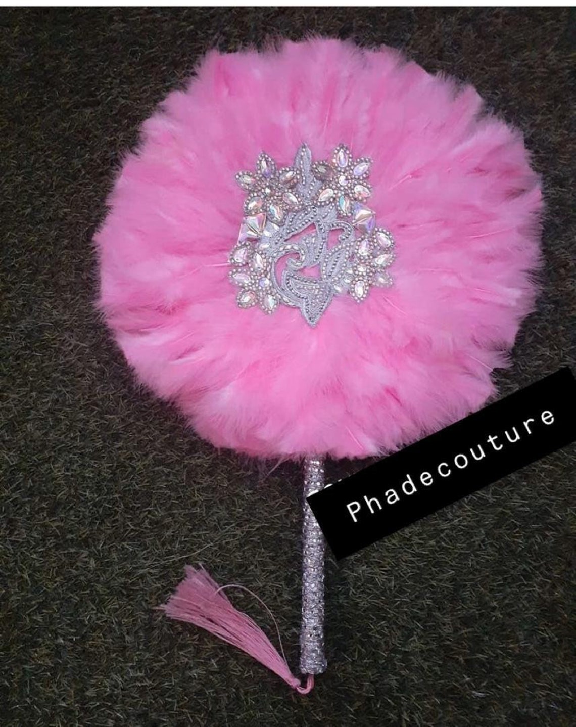 African Feather Hand Fan Brides Hand Fan Nigerian Wedding | Etsy