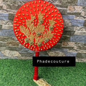 African Fantraditional Wedding Hand Fan, African Bridal Accessories ...