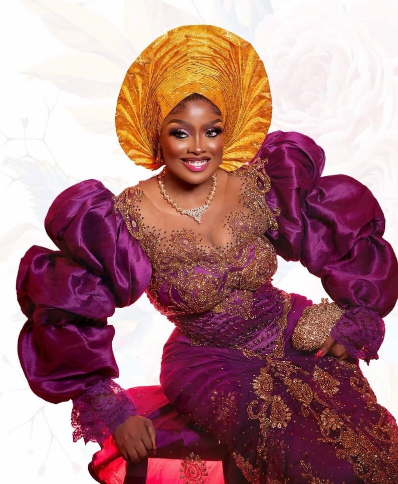 Sego Gele Pre Styled Head Tie Auto Gele Turban Headband - Etsy