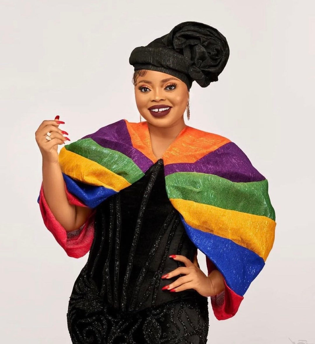 Aso Oke Auto Gele and Shoulder Auto Gele Ready to - Etsy