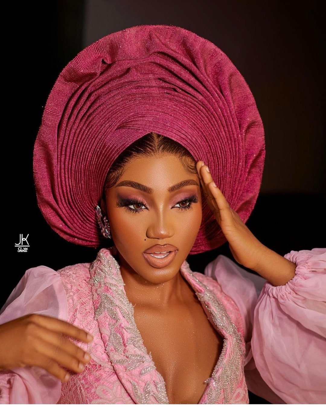 African Autogele Ready to Wear Autogele Asooke Asooke Gele - Etsy UK