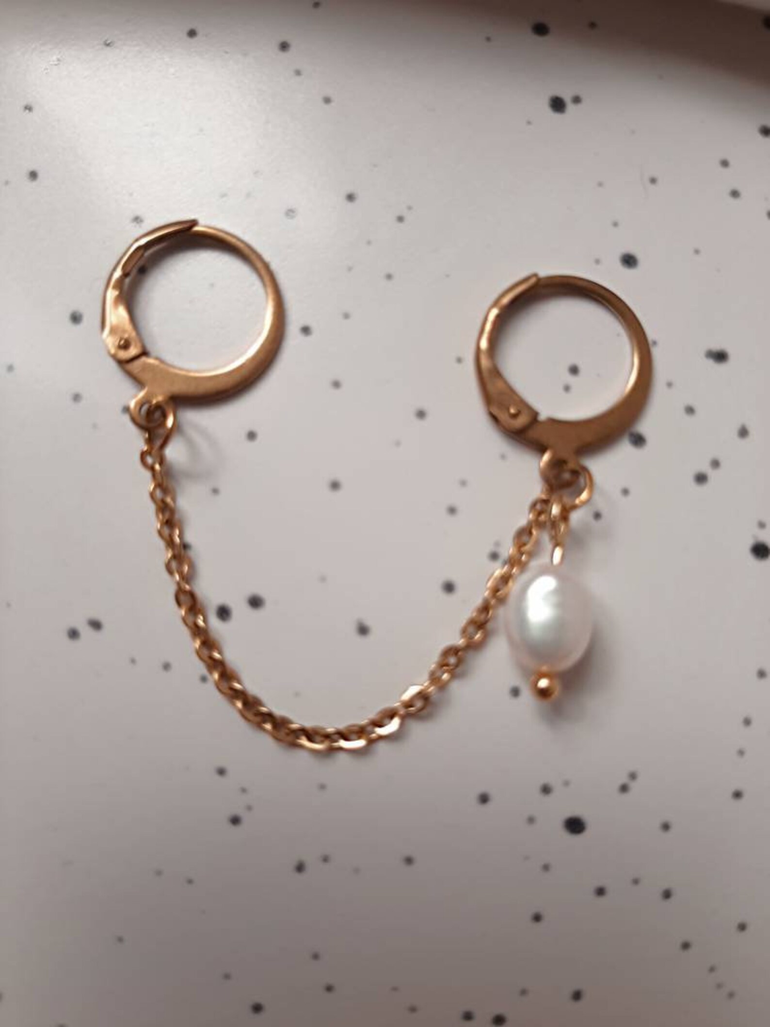 Mono-boucle d'oreille Kaviya piercing Hélix chaîne en | Etsy