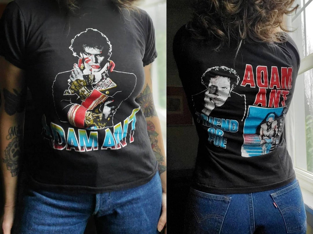 Super Rare 80's Adam Ant Tour Shirt Bootleg Tee. Friend or Foe Tour ...