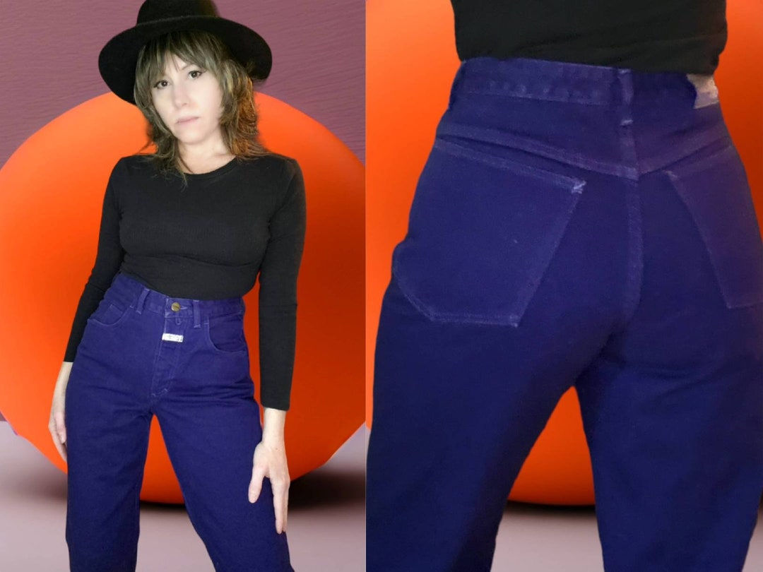 vintage-deep-purple-80-s-jeans-by-marithe-girbaud-etsy