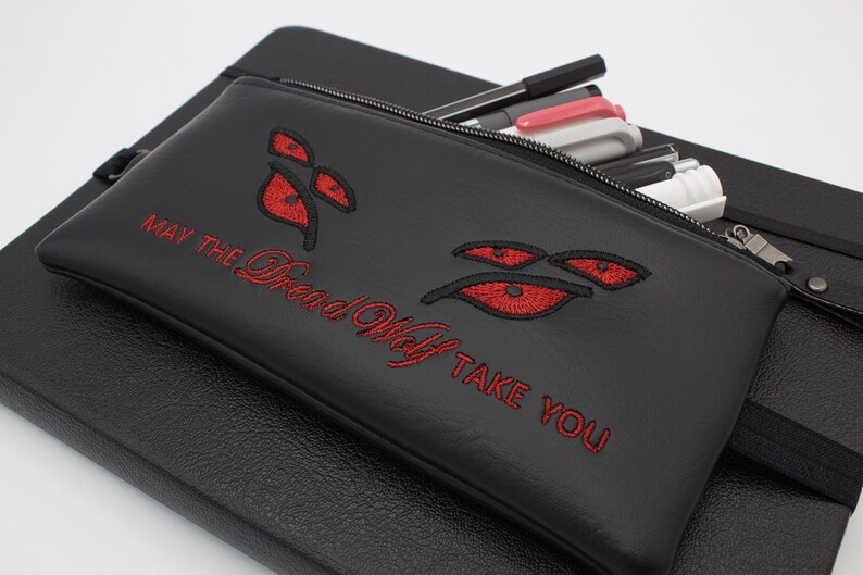 Dread Wolf Planner Pouch Pen/pencil Case With Adjustable - Etsy