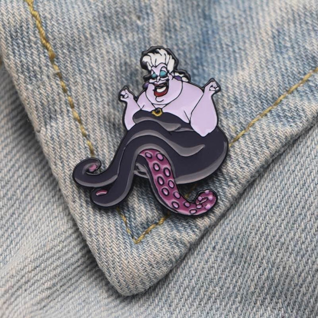 New ursula the Little Mermaid Enamel Pin 0.75 Wide X - Etsy