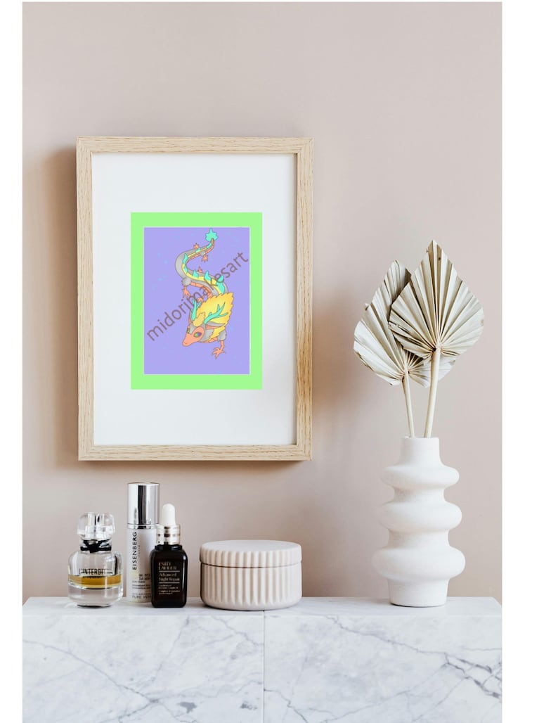 Legend of Zelda Poster TOTK Pastel Light Dragon Wall Decor Tears of the ...