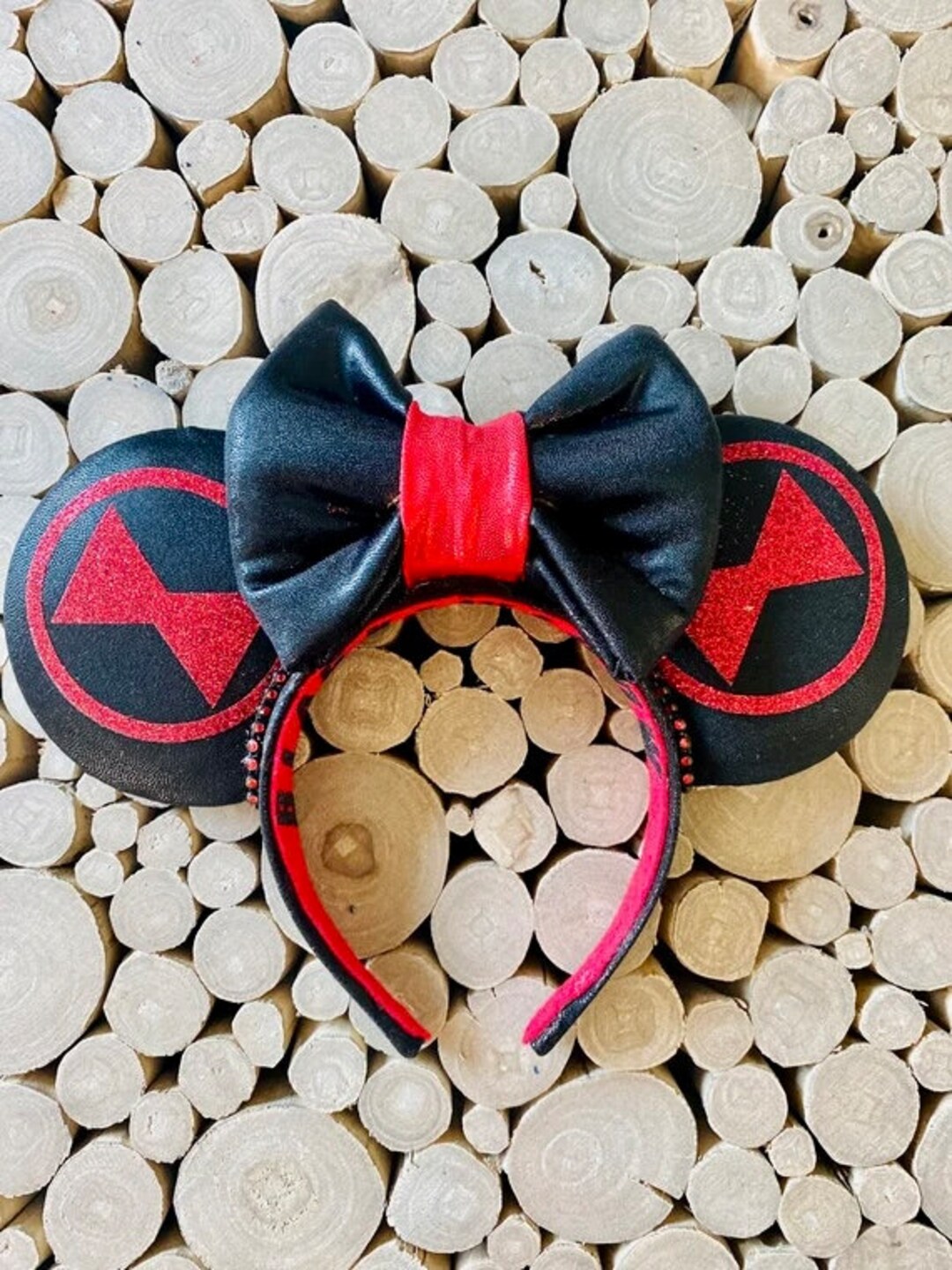 Black Widow Inspired Ears Marvel Ears Disney Ears Mickey Ears Avengers ...