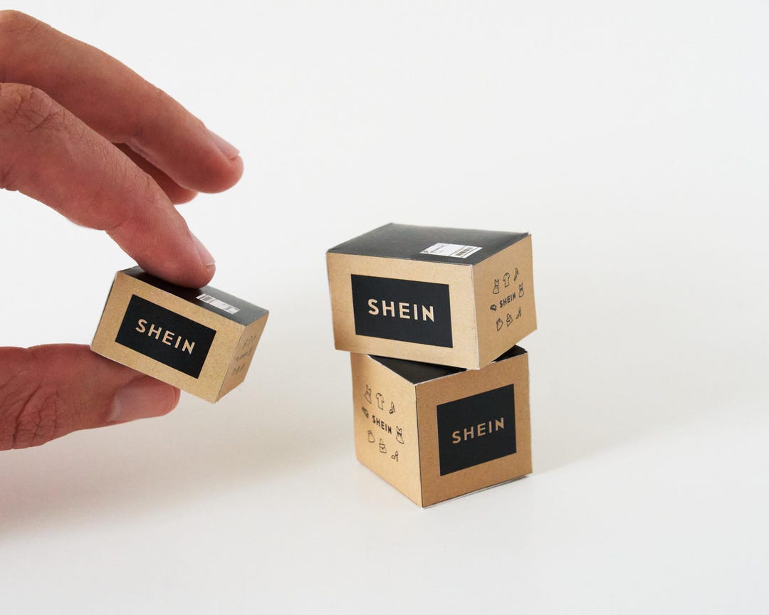 Miniature SHEIN Box, Miniature Printable Fashion Bag - Etsy