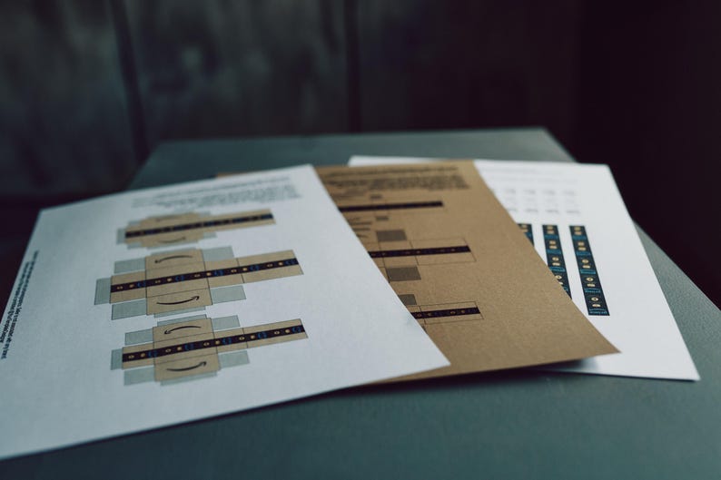 Miniature AMAZON BOX 1:6 Template, Instant Download Printable Packages ...