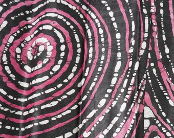 African Tie Dye Batik Adire Printed Cotton Fabric for Craft and Fashion ...