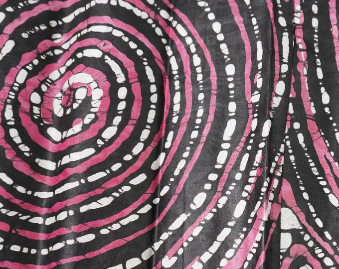 African Tie Dye Batik Adire Printed Cotton Fabric for Craft and Fashion ...
