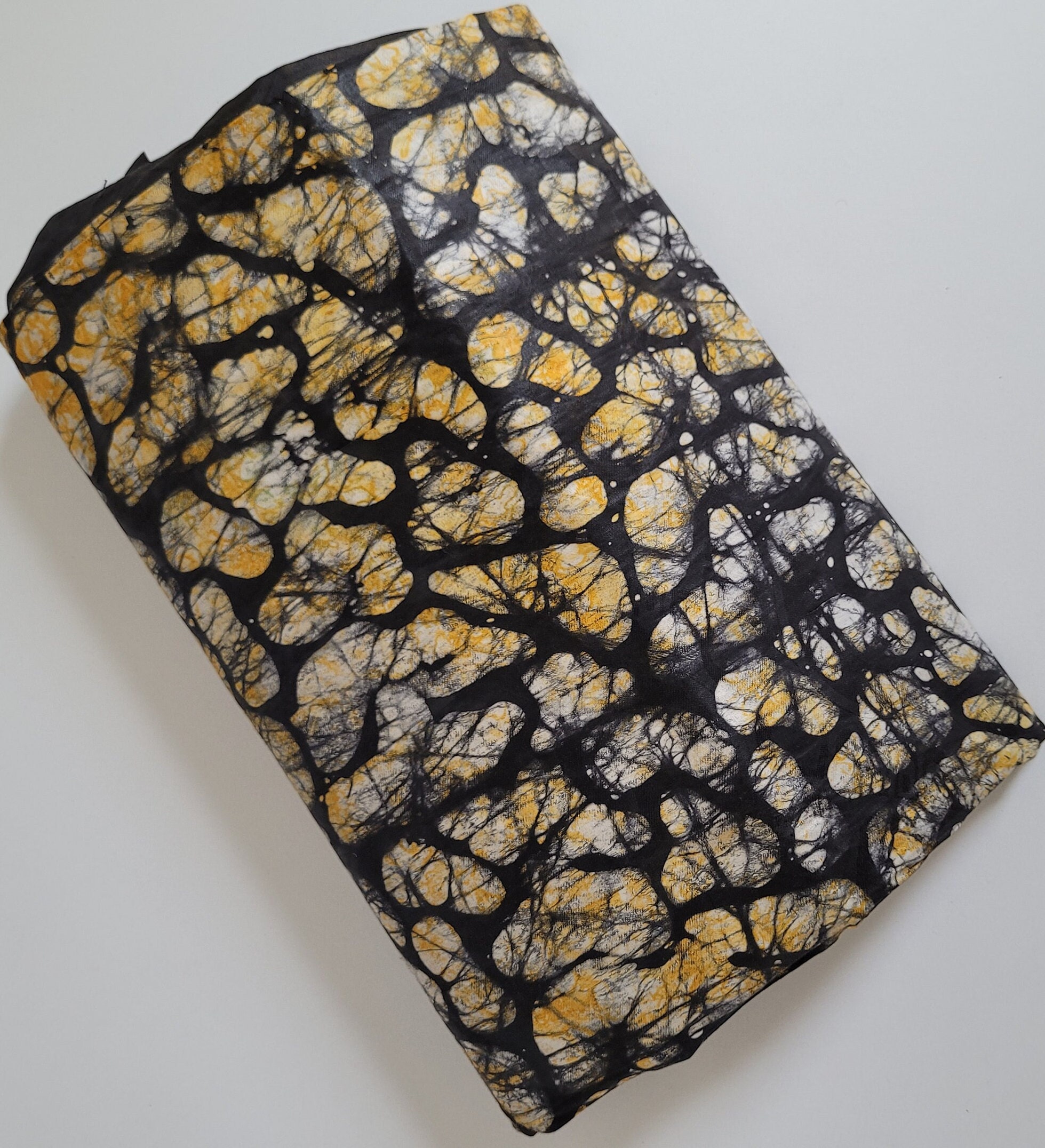 African Batik Adire Tie Dye Handmade Cotton Bazin African Brocade ...