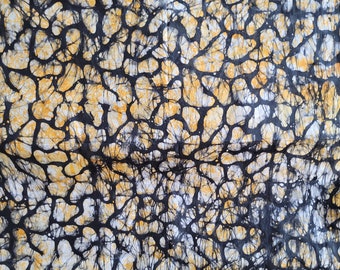 African Tie Dye Batik Adire Printed Cotton Fabric for Craft and Fashion ...