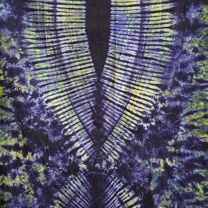 Ethnic West African Adire Batik Fabric by the Yard - Multicolor Tie Dye ...