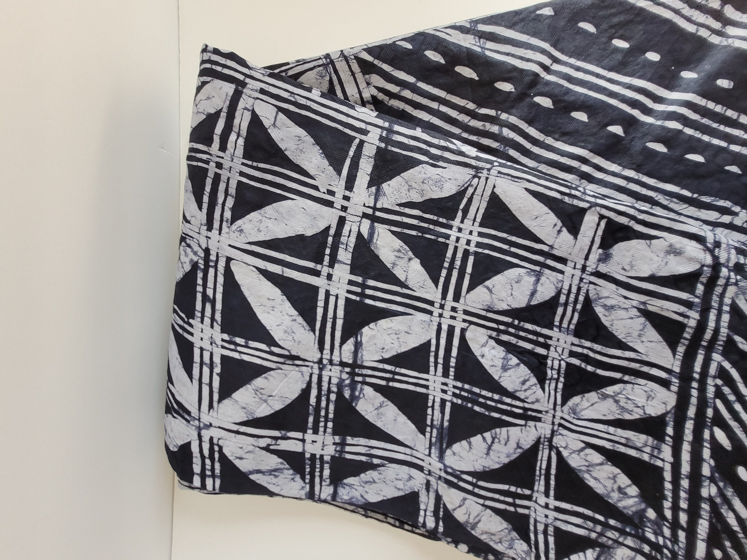 Batik African Adire Print Cotton Fabric by the Yard for Crafts ...