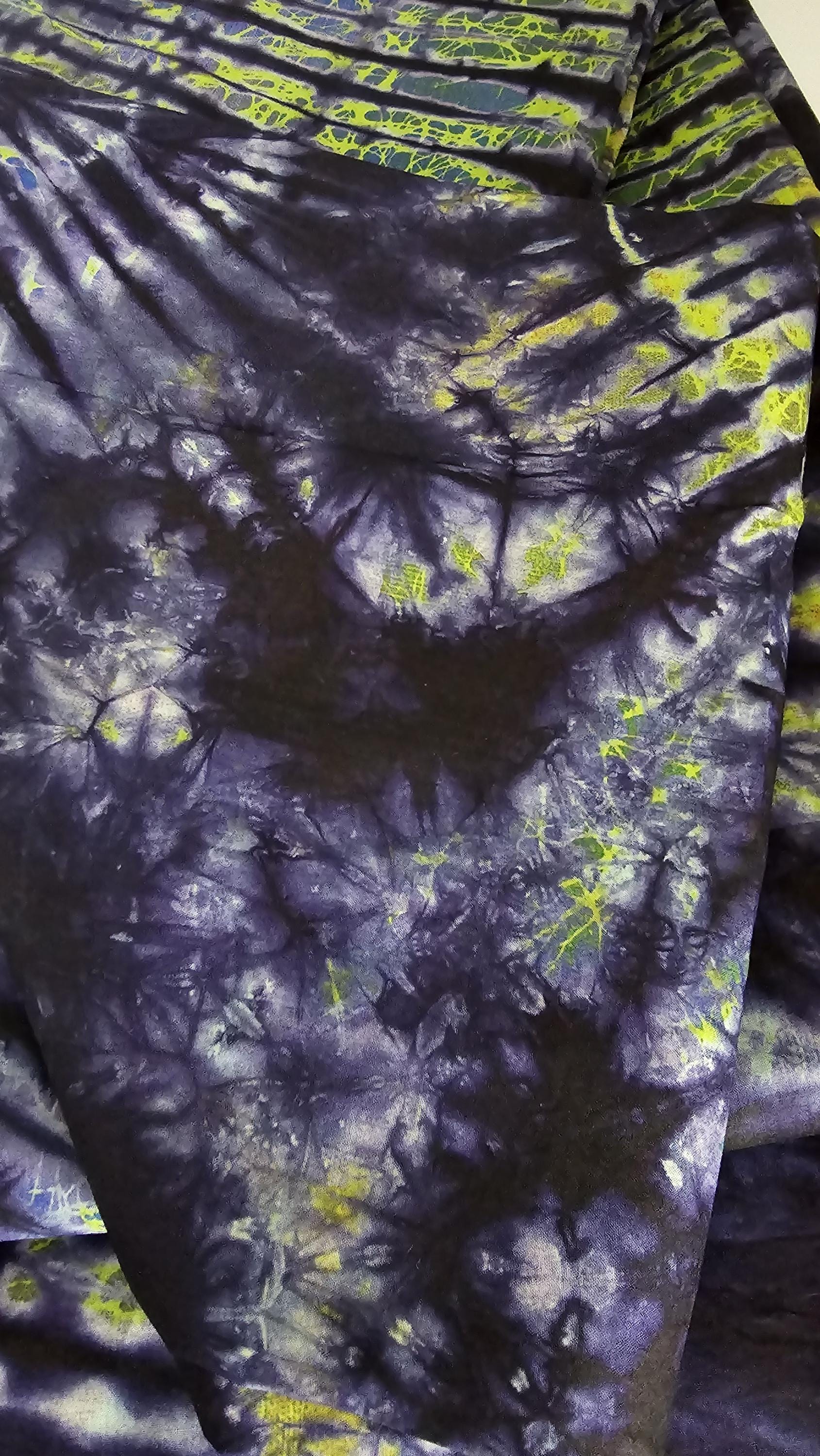 Ethnic West African Adire Batik Fabric by the Yard - Multicolor Tie Dye ...