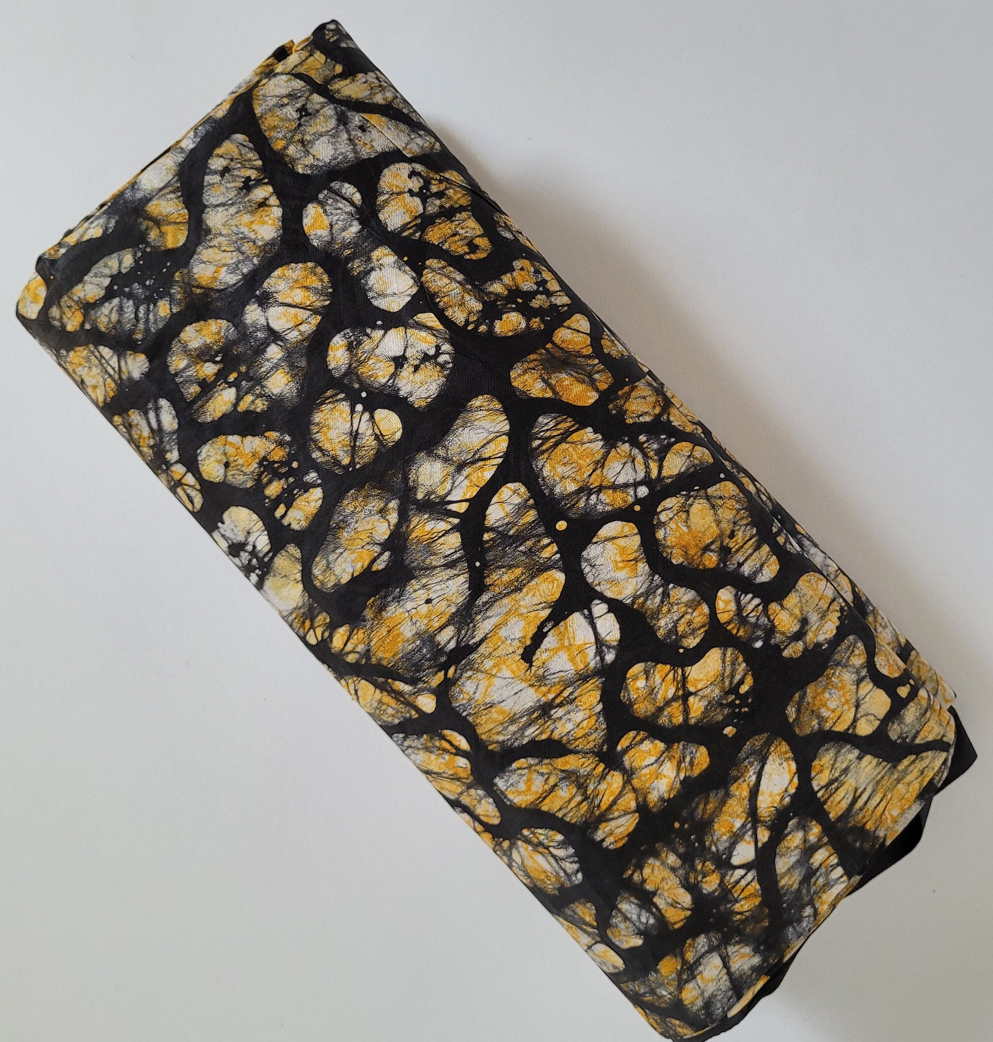 African Batik Adire Tie Dye Handmade Cotton Bazin African Brocade ...