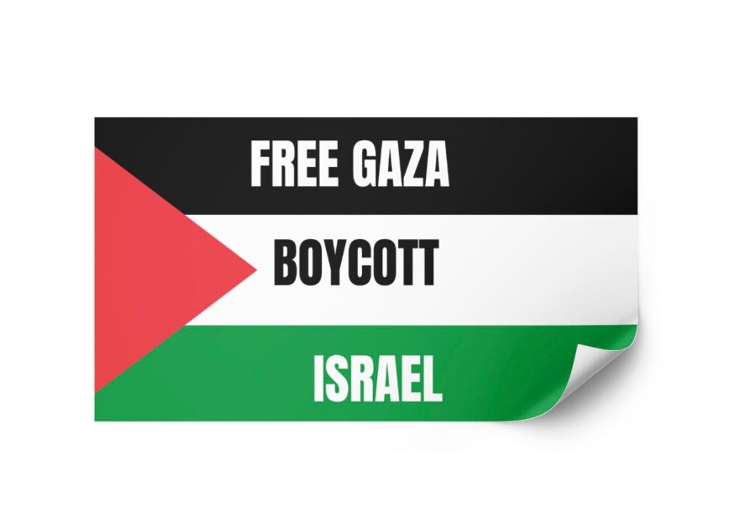 Free Gaza Sticker Boycott Israel 10cm X 6cm - Etsy