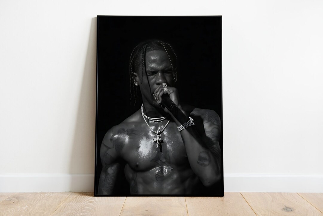 Travis Scott Poster for Bedroom Music Poster, Travis Scott Gift for Men ...