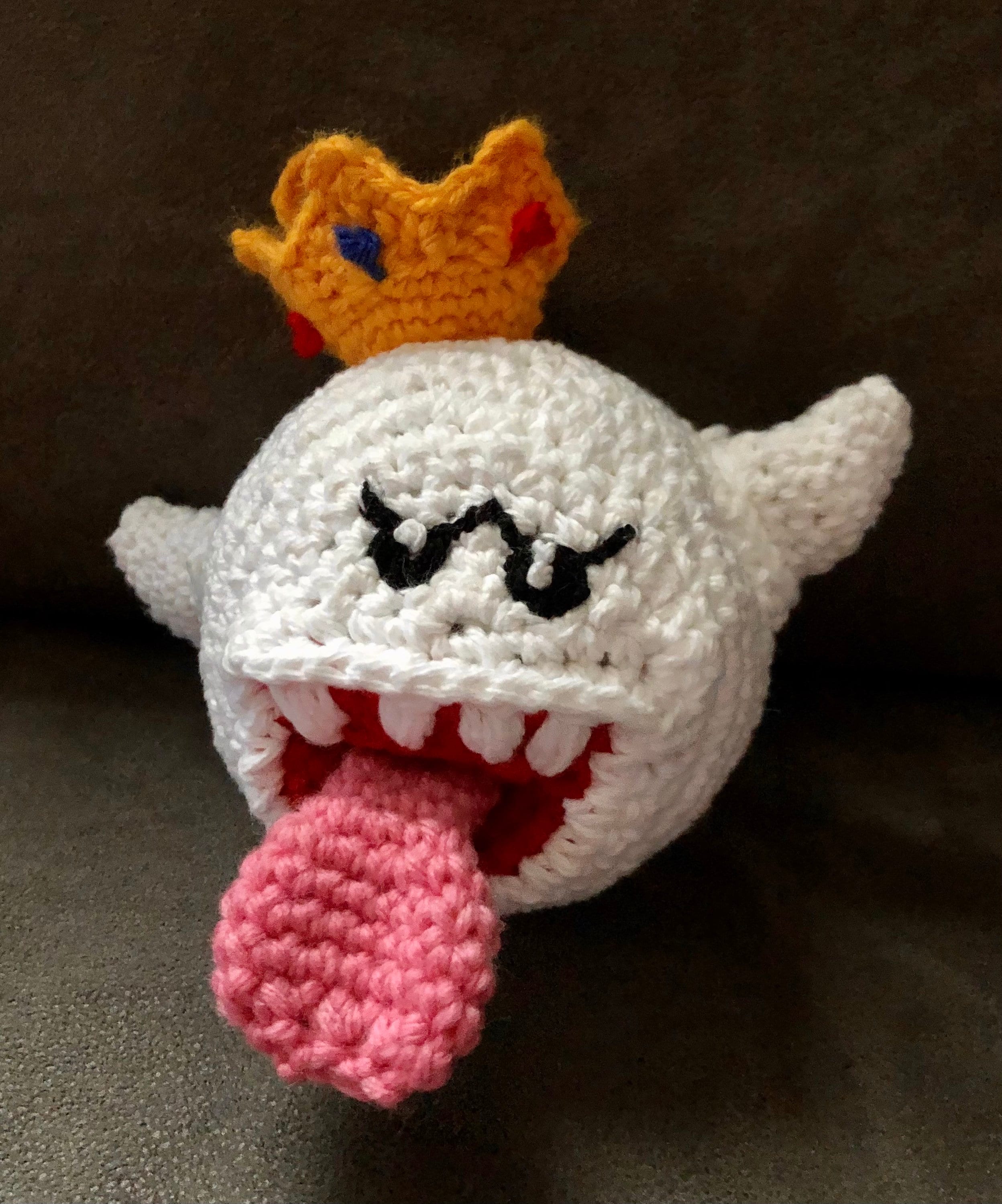 Mario Bros Boo/ King Boo Crochet Amigurumi/ Amigura Crochet Pattern - Etsy