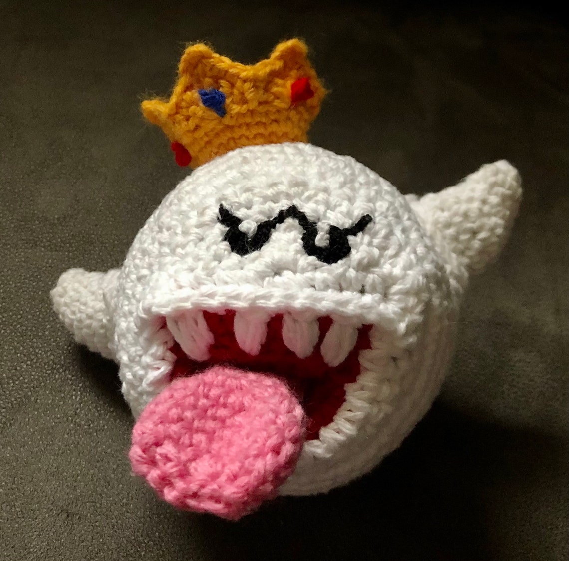 Mario Bros Boo/ King Boo Crochet Amigurumi/ Amigura Crochet Pattern - Etsy