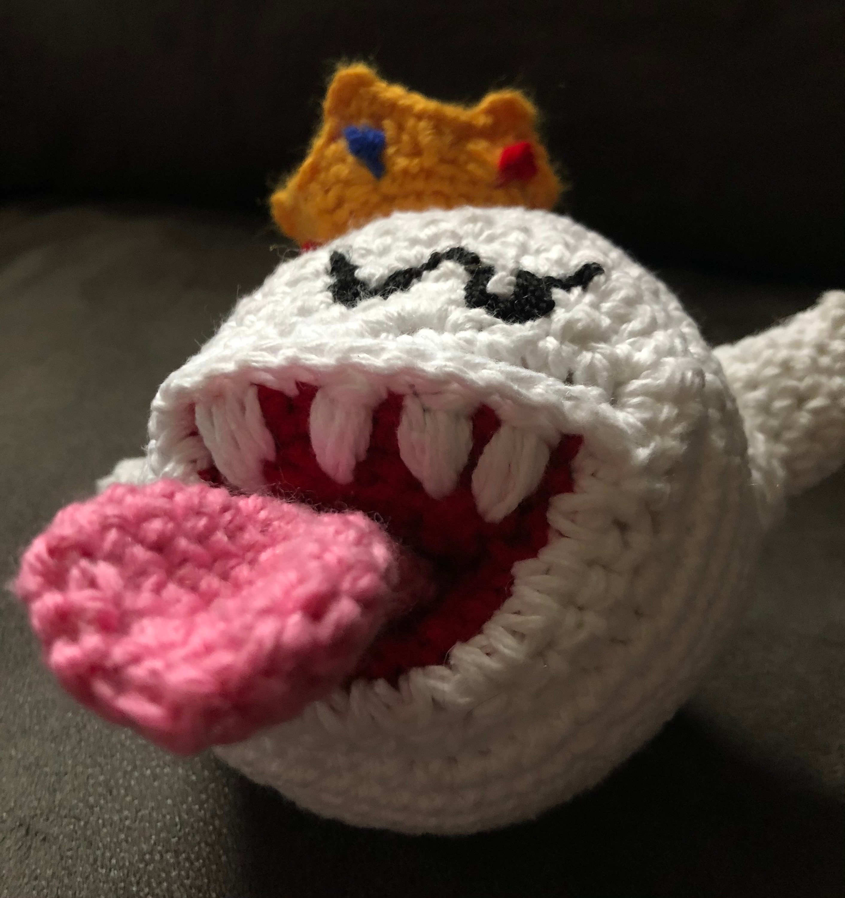 Mario Bros Boo/ King Boo Crochet Amigurumi/ Amigura Crochet Pattern - Etsy