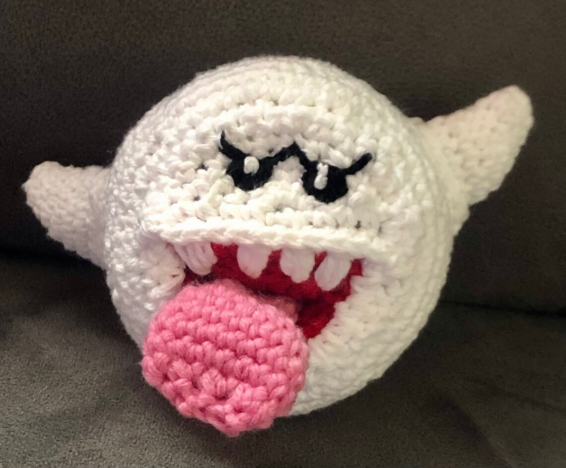 Mario Bros Boo/ King Boo Crochet Amigurumi/ Amigura Crochet Pattern - Etsy
