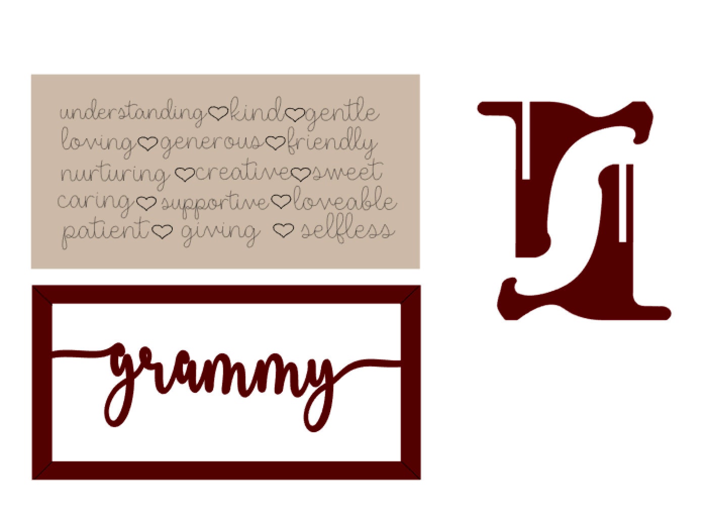 Grammy Sign Svg/grammy Svg/mother's Day Svg/grandmother Gift - Etsy