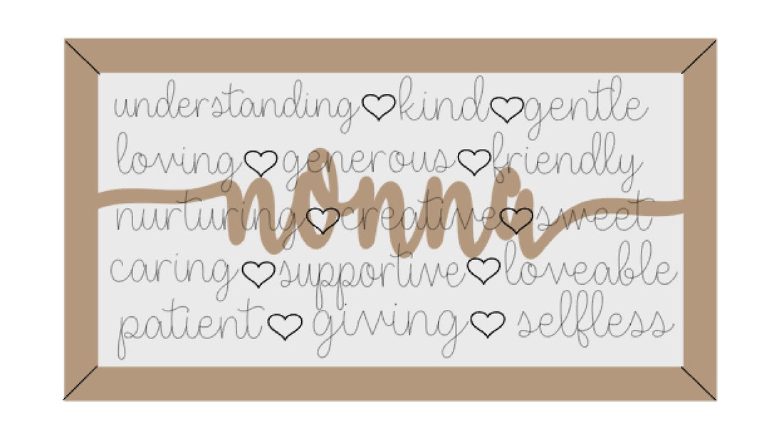 Nonna Sign Svg/nonna Svg/mother's Day Svg/grandmother Gift - Etsy