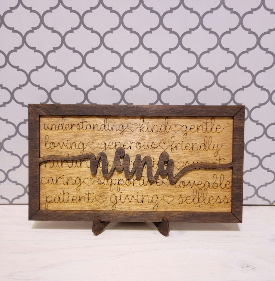 Nana Sign Svg/nana Svg/mother's Day Svg/grandmother Gift - Etsy
