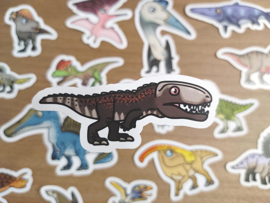Postosuchus Vinyl Sticker - Hand-drawn Dino Art - Prehistoric Prints AZ ...