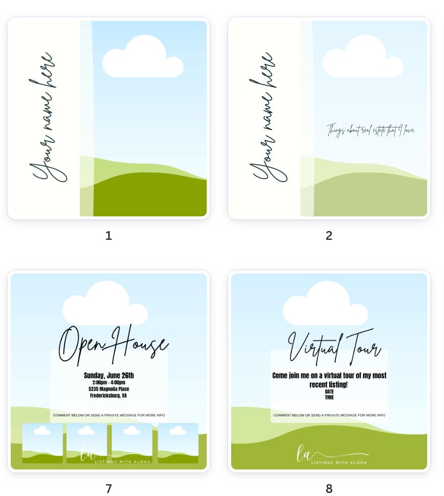 52 Social Media Posts for Realtors - Etsy