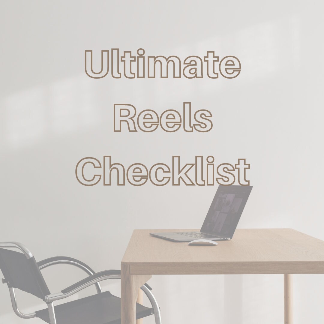 Ultimate Reels Checklist - Etsy